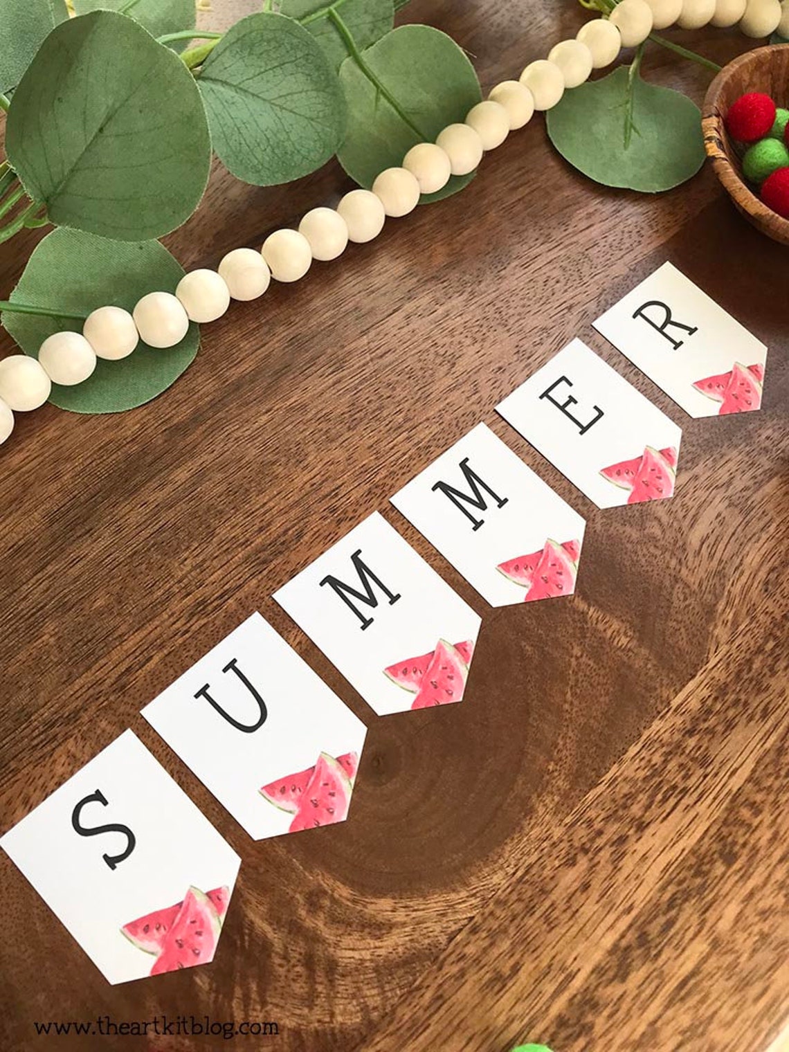 Summer Banner Printable, Summer Printable Wall Art, Spring Printable ...