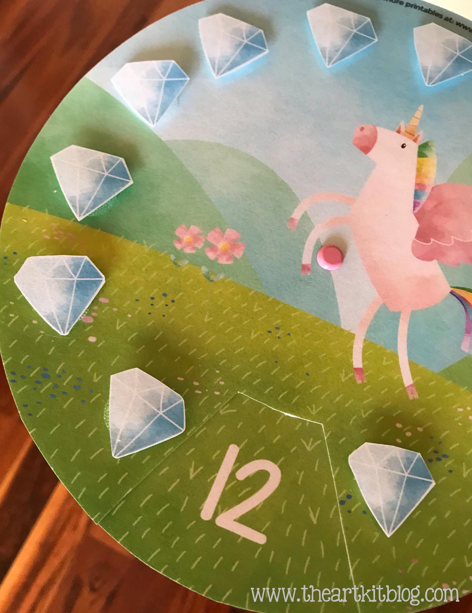Printable Number Counting Wheel 1-12 // Unicorns and Gems ...