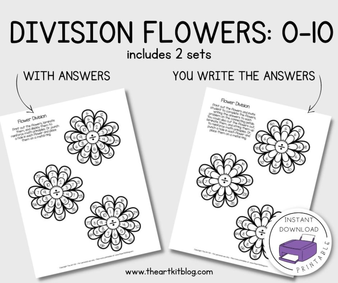 Division Worksheets, Math Wheel, Waldorf Math, Smaller Waldorf DIVISION ...