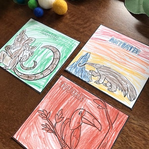 Mini Rainforest Animals Coloring Book, Rainforest Coloring Pages ...