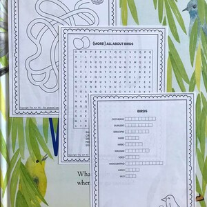 Bird Game Bundle of Printables for Kids, Pairs With Bird Watch Book ...