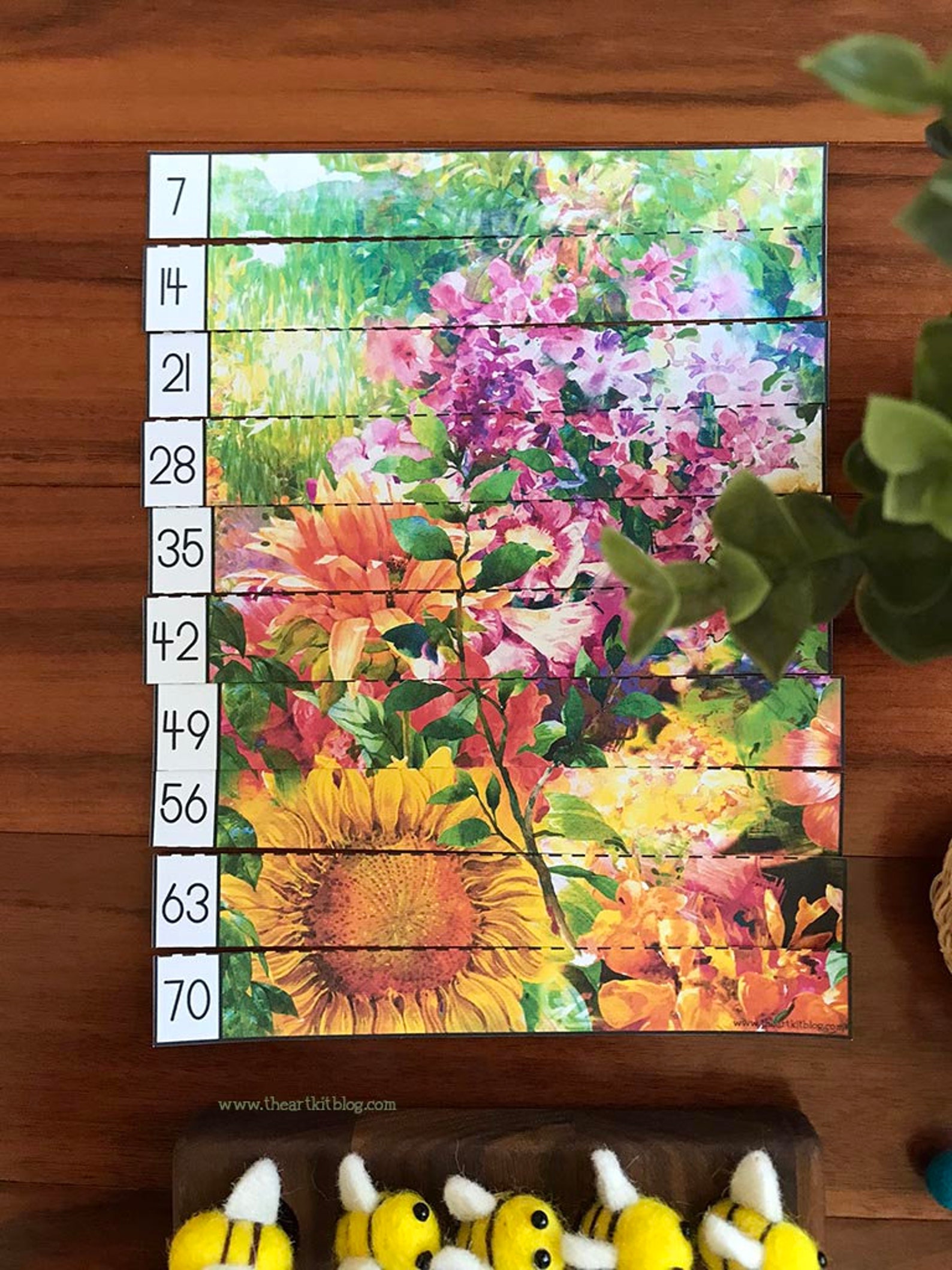 Skip Counting Puzzle Printable Homeschool Activity Busy - Etsy