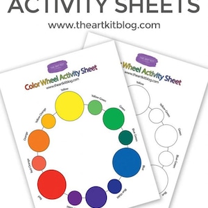 Color Wheel Activity Sheets Printable for Kids Art - Download Today and ...