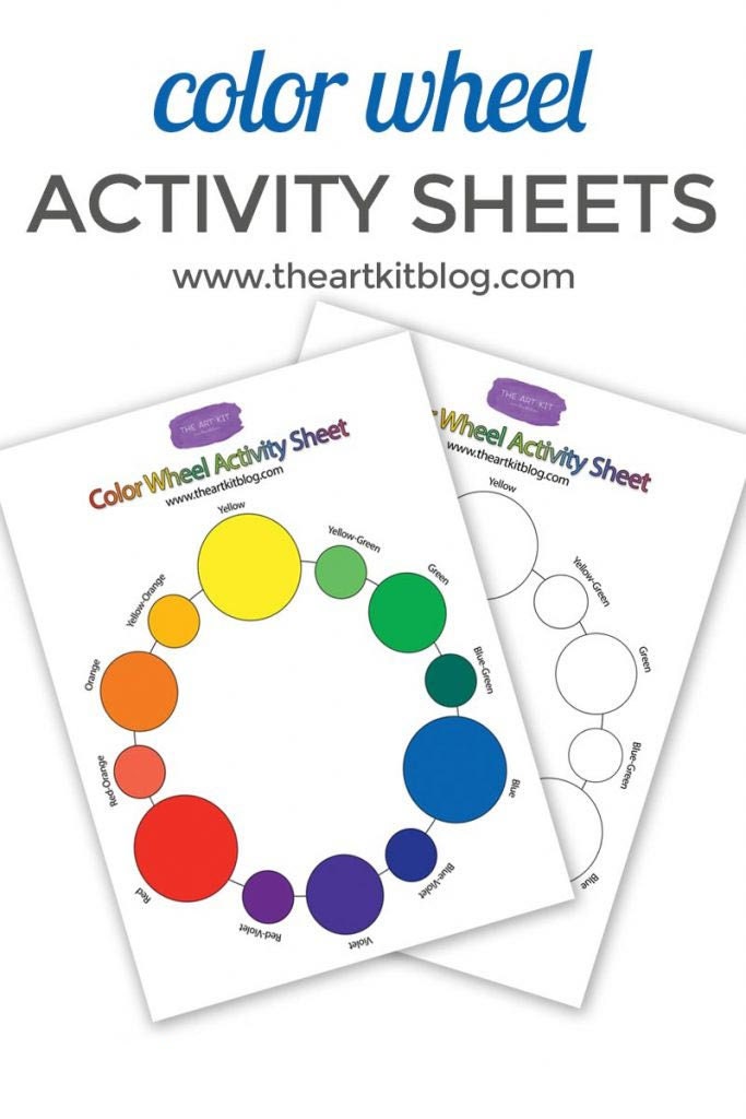 Color Wheel Activity Sheets Printable for Kids Art - Download Today and ...