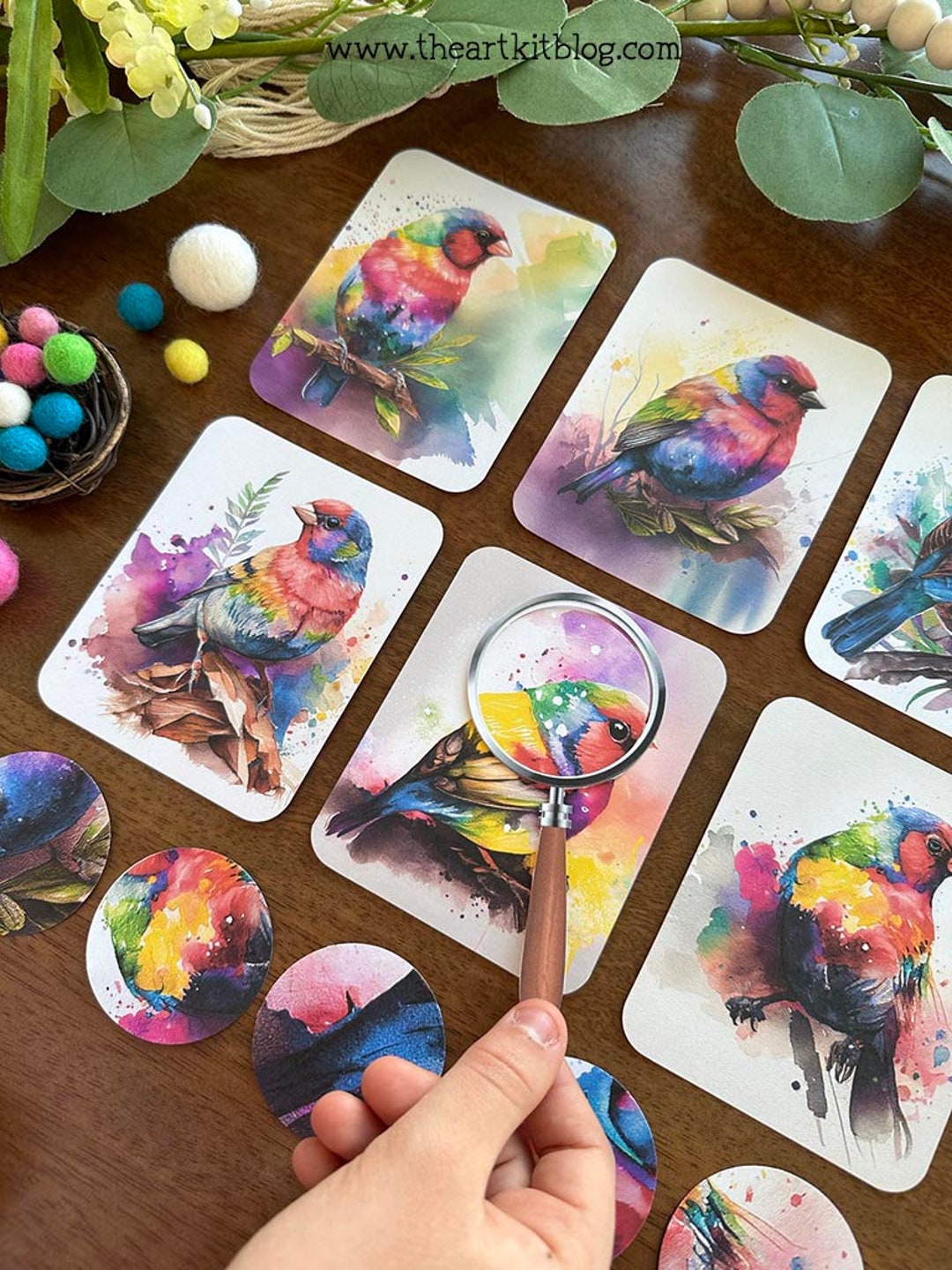 Rainbow Finch Bird Match Game Printable for Kids, PDF Download, Memory ...