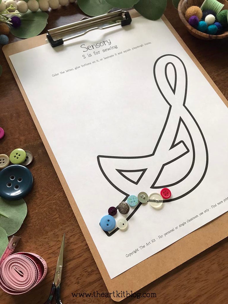 Sewing Printables Kids Learning Activities PDF Download - Etsy