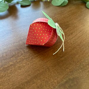 DIY Paper Box Strawberry PRINTABLE, Strawberry Treat Box, Party ...