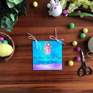 Mini Coloring Book, Mini Coloring Pages, Easter Egg Coloring Pages ...