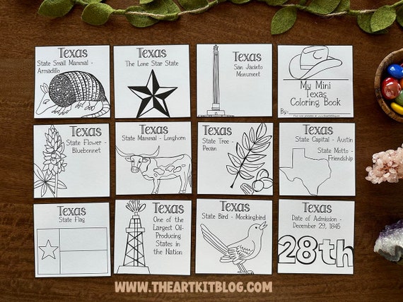 Texas State Symbols Coloring Pages [2025]