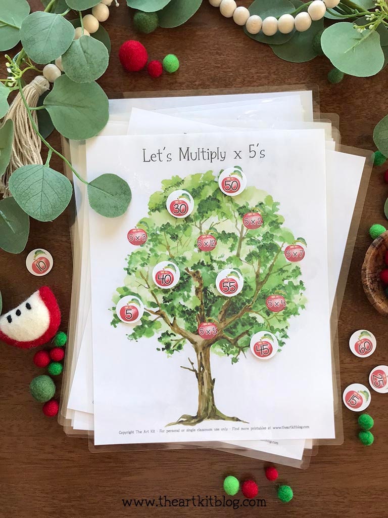 Multiplication Printables, Apple Tree Multiplication, Math Trees ...