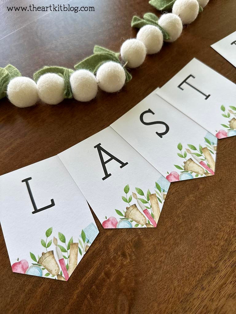 Last Day of School Printable Banner, Last Day of Preschool, Last Day of ...