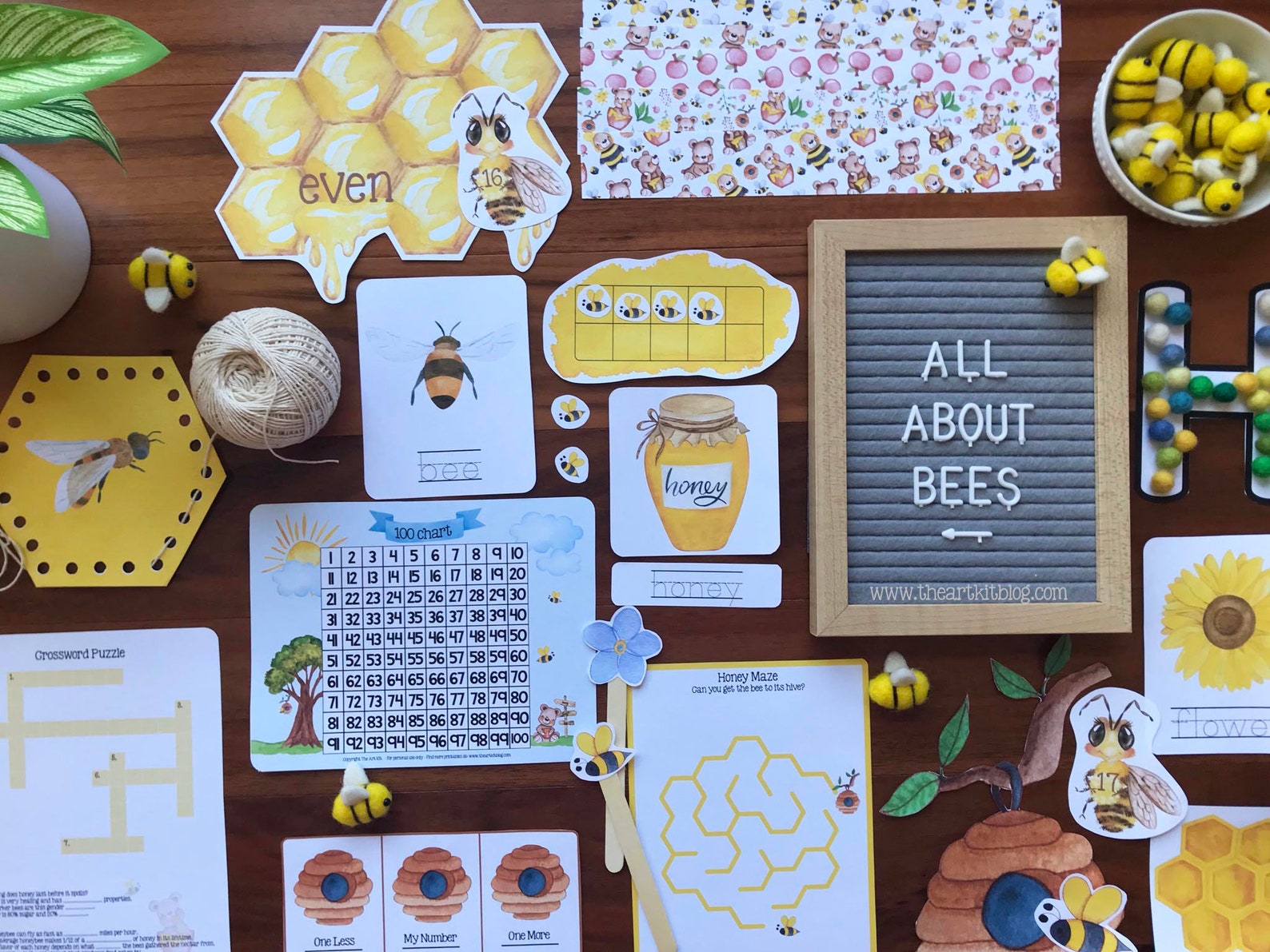 My Honey Bee Learning Pack Unit Study Busy Book - Etsy