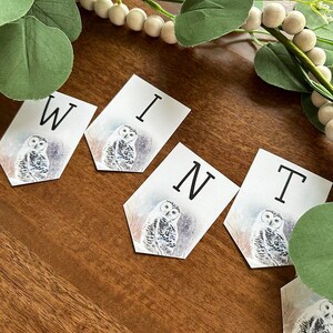 Winter Banner Printable With Snowy Owl, Instant Download - Etsy