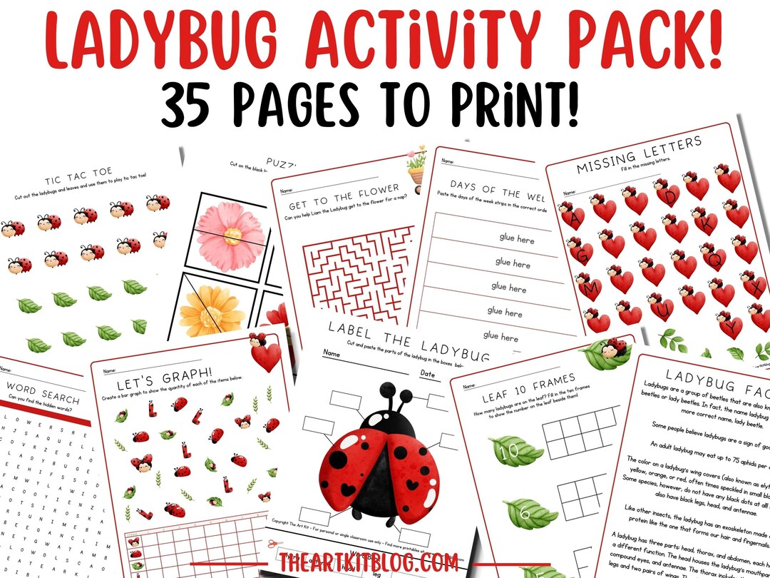 Ladybug Unit Study, Ladybug Life Cycle, Ladybug Printable, Nature Study ...