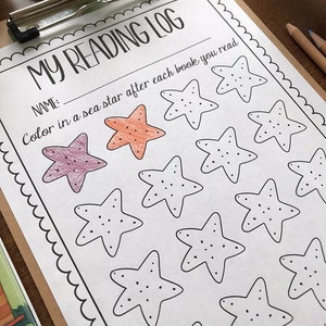 Coloring Pages Printable Reading Logs for Kids, Track Reading Progress ...
