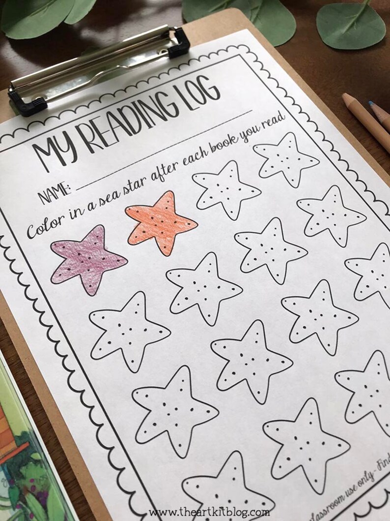 Coloring Pages Printable Reading Logs for Kids, Track Reading Progress ...