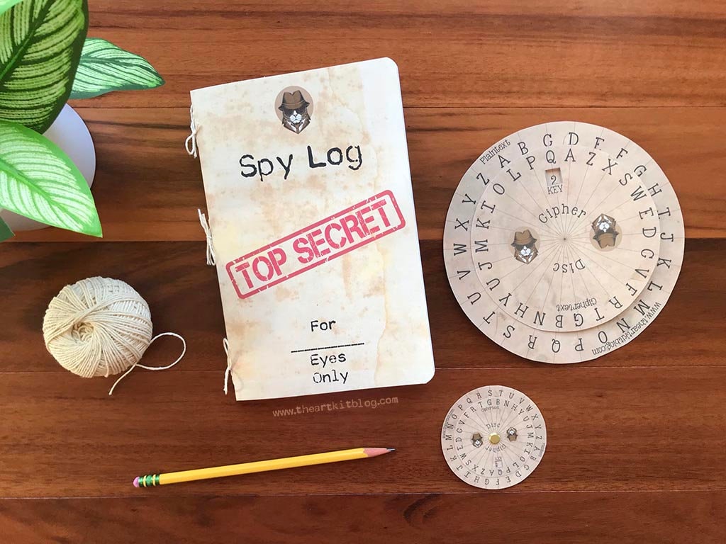 Cipher Wheel Printable for Kids, Spy Kit, Decoder Download, Spy Log ...