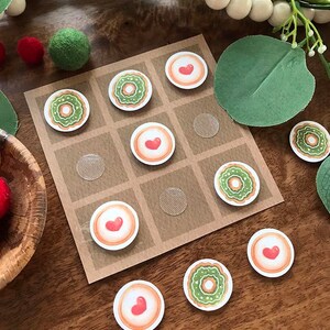 Christmas Tic Tac Toe Printable Game, Christmas Cookie Game, 4 Year Old ...