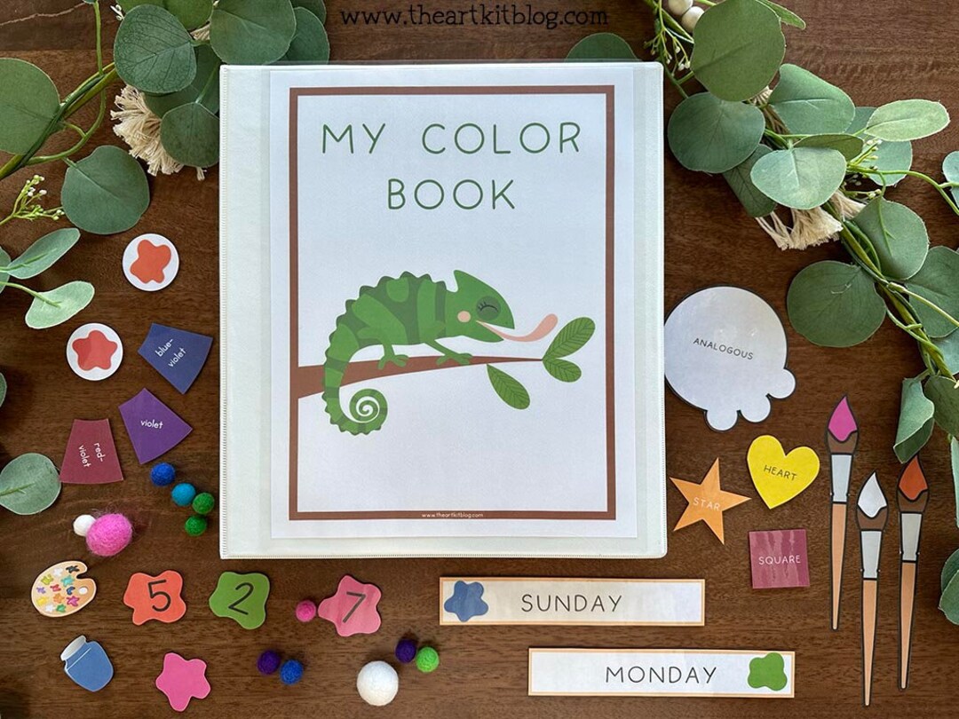 Color Busy Book, Color Wheels for Kids, Printable Color Bundle ...