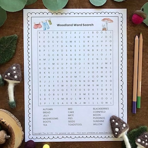 Woodland Game Bundle, Printables for Kids, Book Game Bundle, Pairs With ...