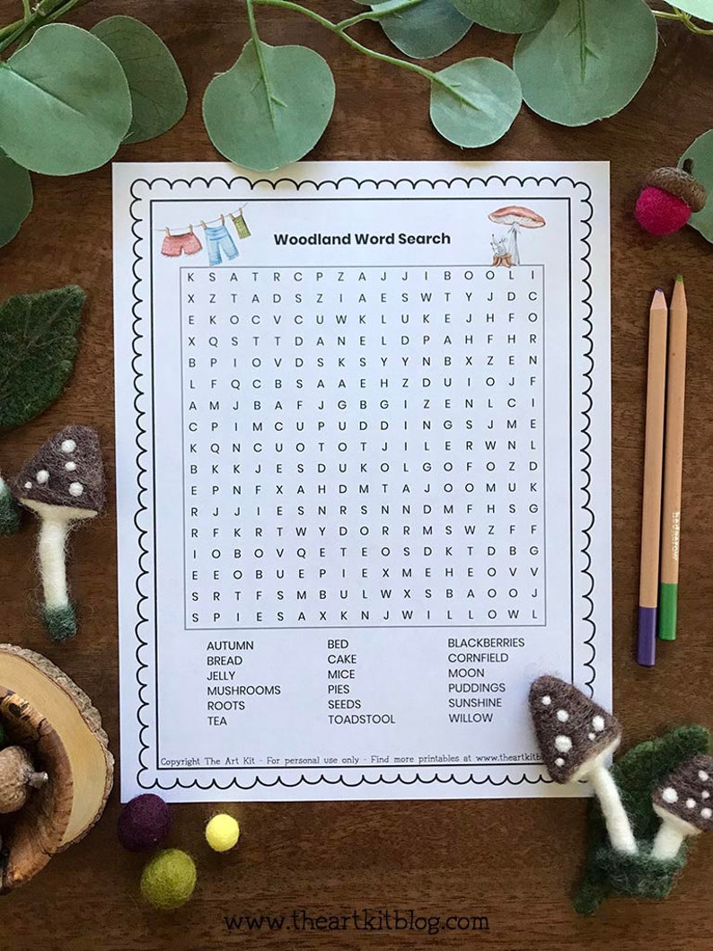 Woodland Game Bundle Printables for Kids Book Game Bundle - Etsy
