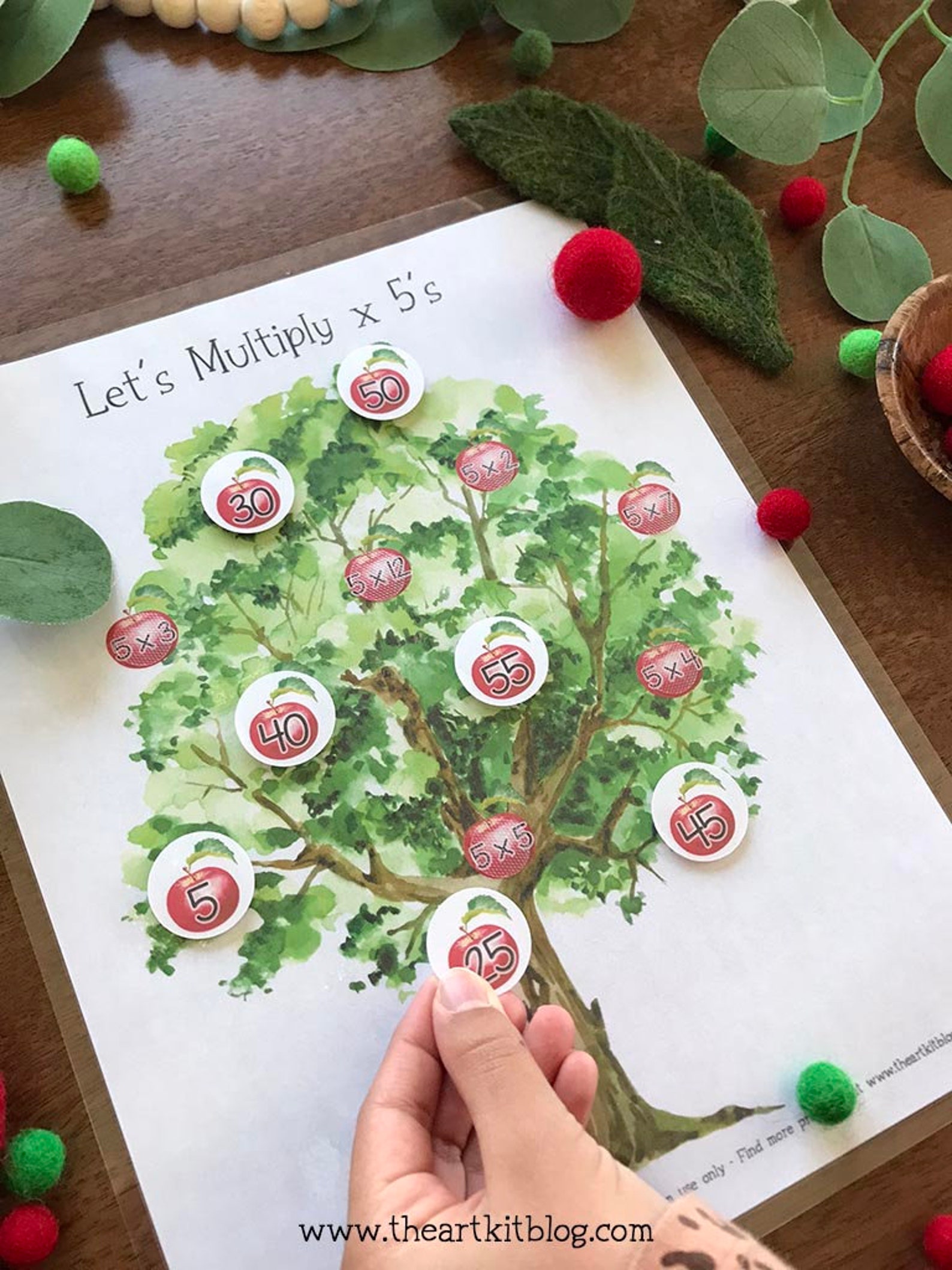 Multiplication Printables, Apple Tree Multiplication, Math Trees ...