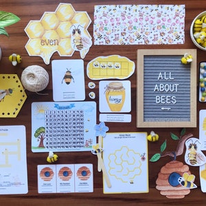 My Honey Bee Learning Pack, Unit Study, Busy Book, Supplemental ...