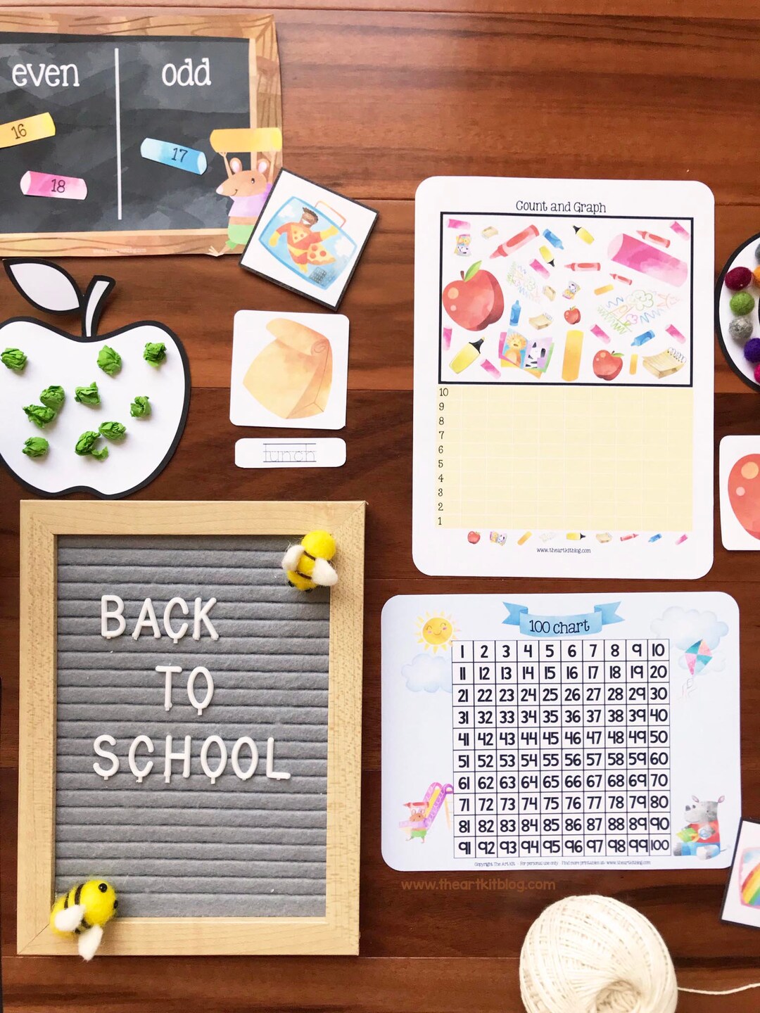 School Bundle Printables for Kids, Toddler Montessori Learning, Busy ...
