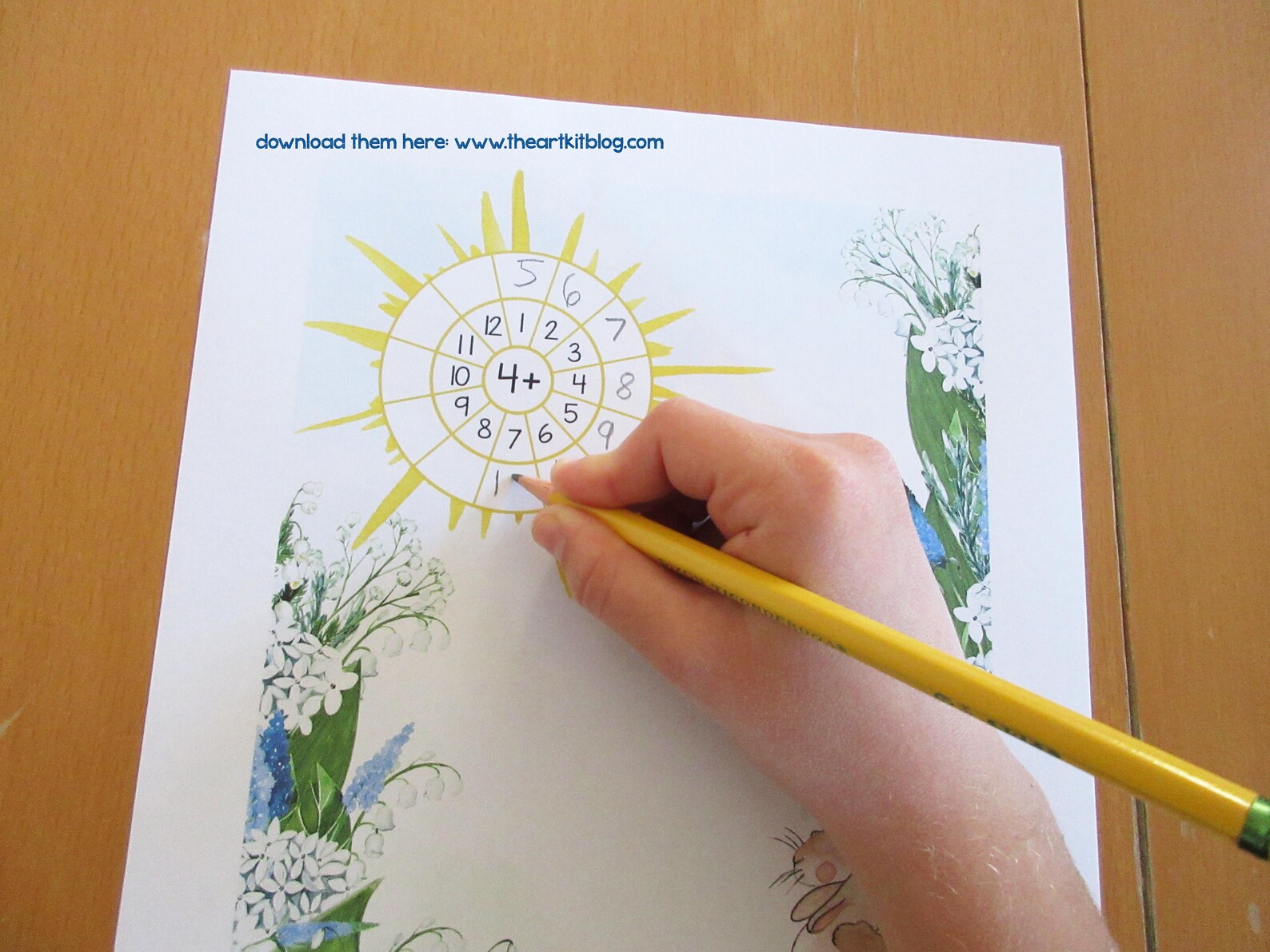 Spring Addition Math Wheels Activity Sheets 0 to 12 Waldorf - Etsy