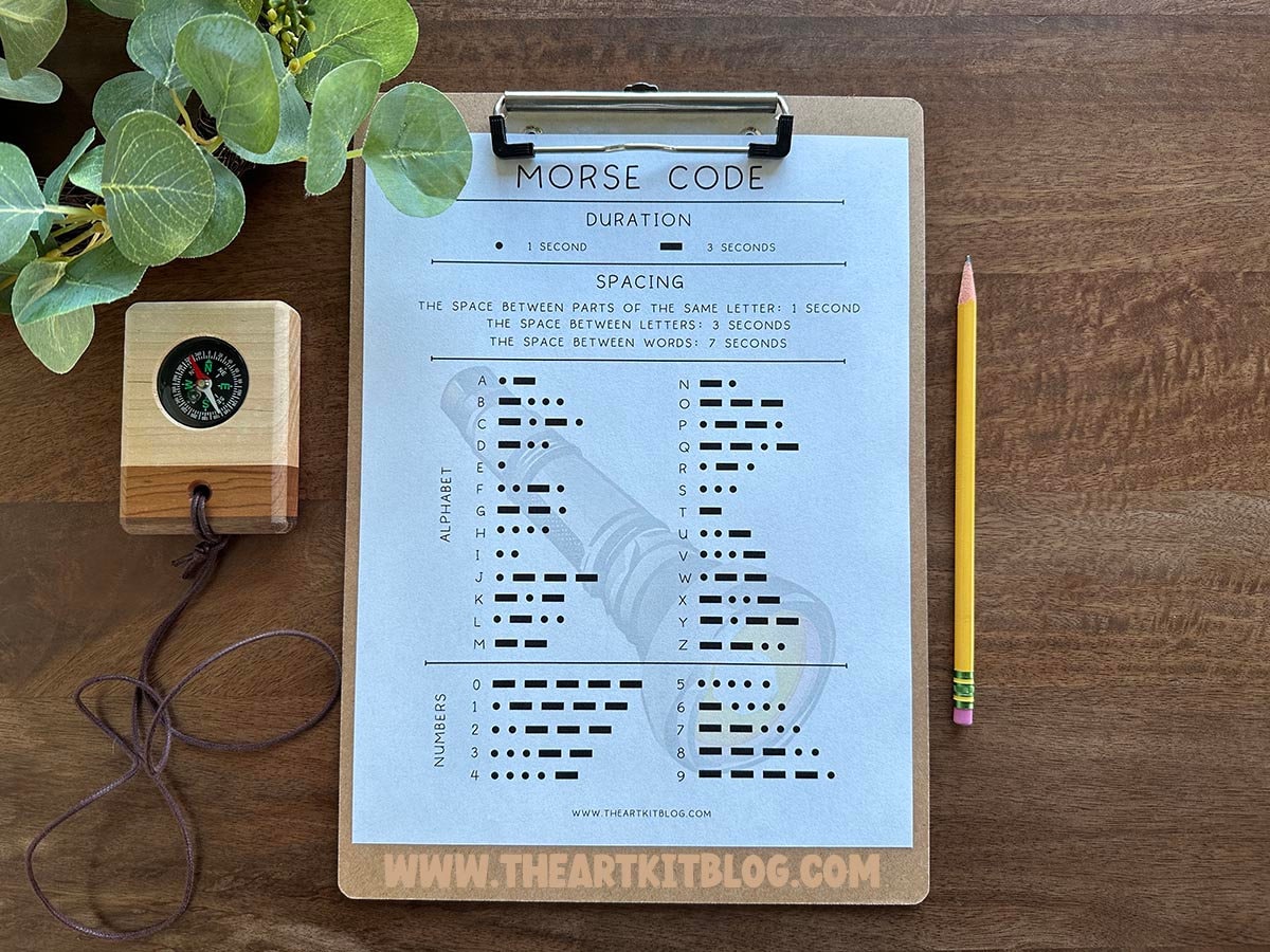 Morse Code Printable, Morse Code Download, Homeschooling Printables for ...