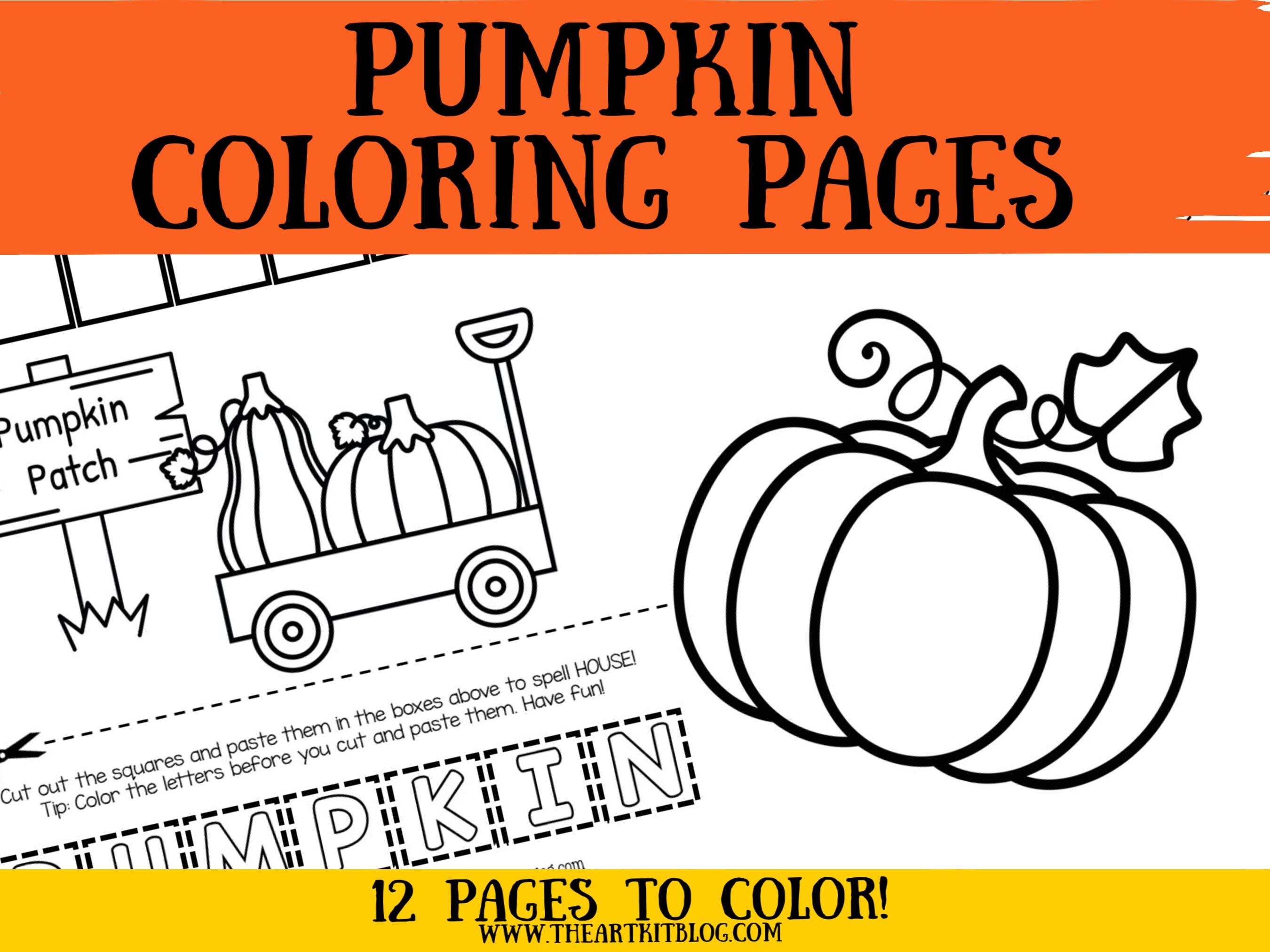 Pumpkin Color Cut Paste