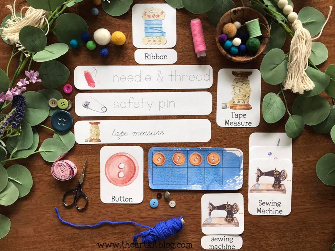 Sewing Printables Kids Learning Activities PDF Download - Etsy