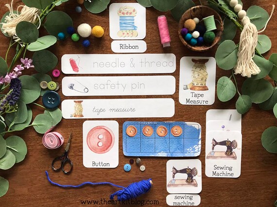 Sewing Printables Kids Learning Activities PDF Download - Etsy