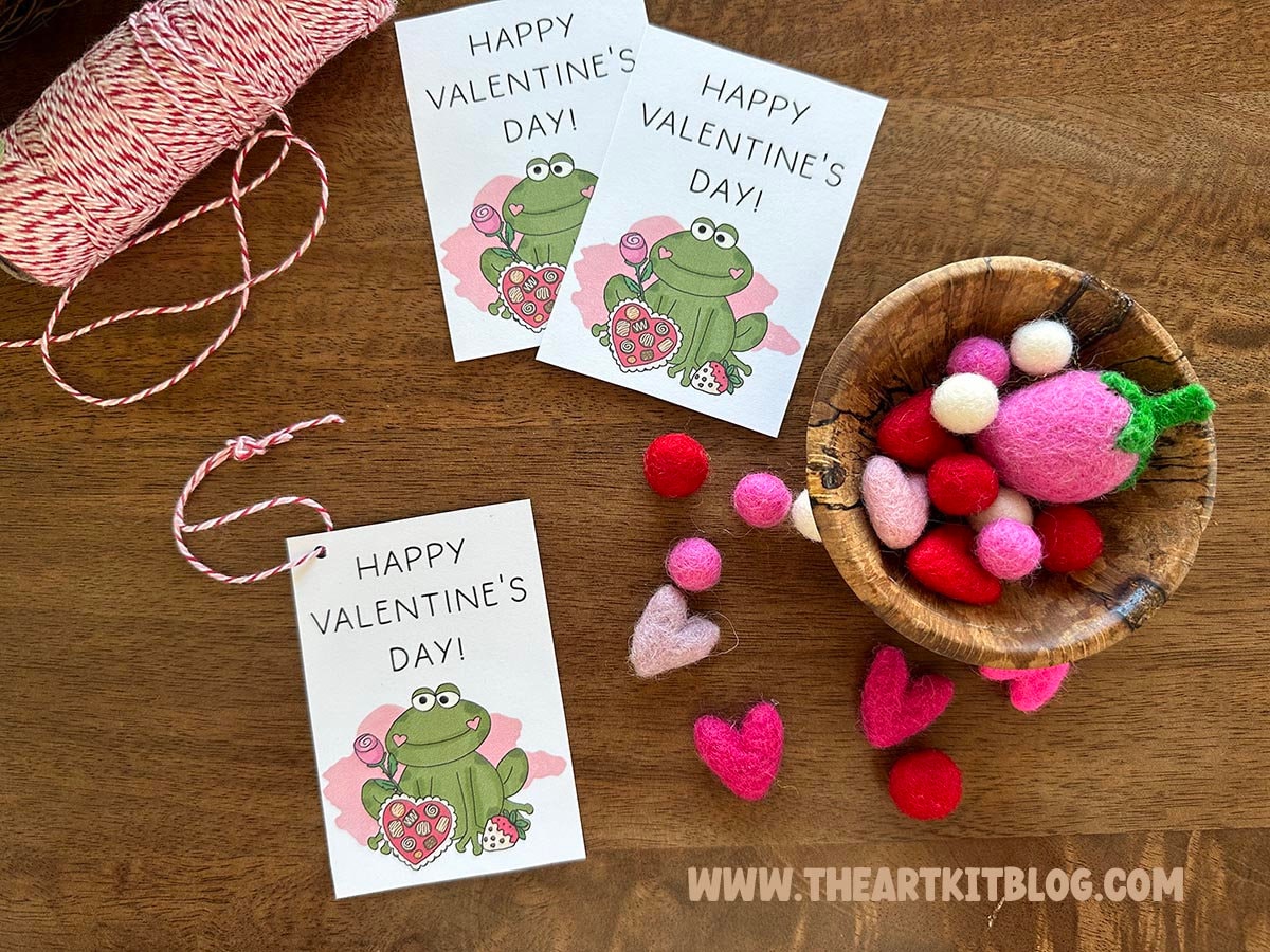 Valentine's Day Gift Tags, Frog Printables, for Kids or Adults ...