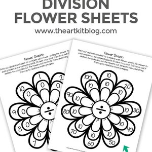 Division Flowers Activity Sheets 0 to 10 - Waldorf - Montessori ...