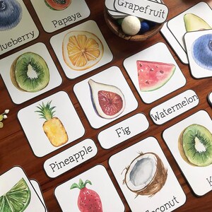 Fruit 3 Part Cards PDF, Montessori Nomenclature Cards, Classroom Decor ...