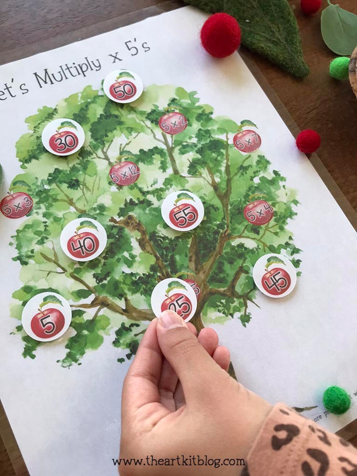 Multiplication Printables Apple Tree Multiplication Math - Etsy