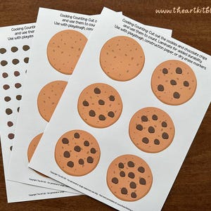 Cookie Counting Cards Printable – Preschool & Kindergarten Math ...