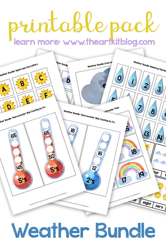 Weather Bundle for Young Learners: Preschool Pre-k and | Etsy