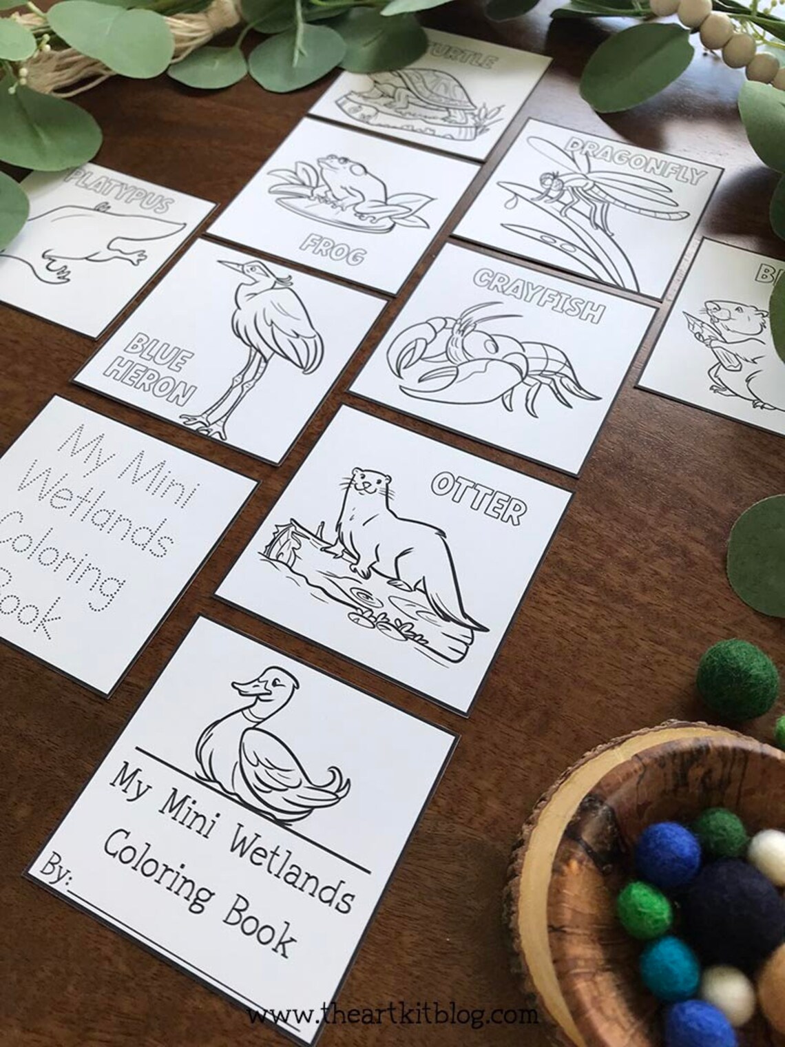 Mini Wetland Animals Coloring Book Wetland Coloring Pages - Etsy