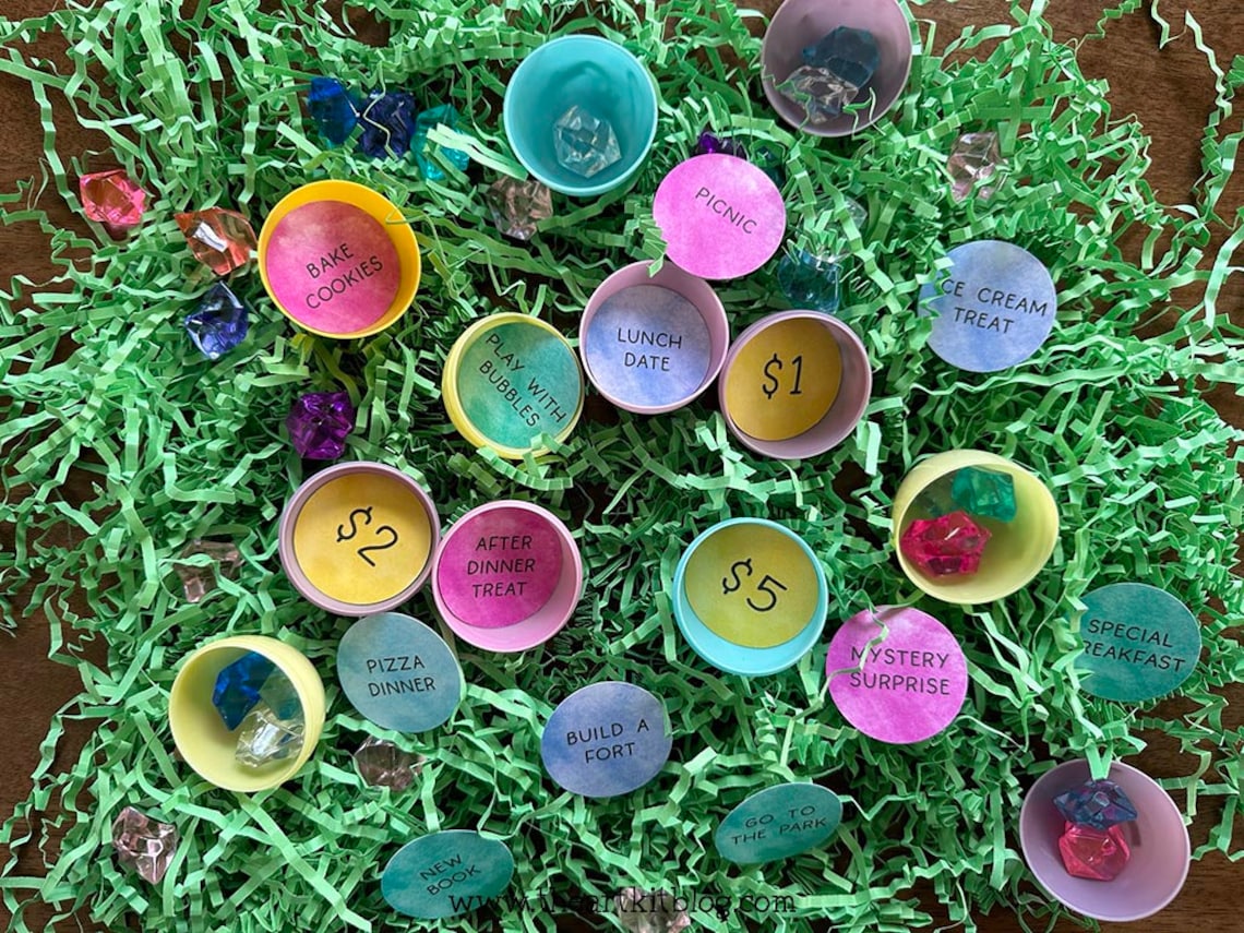 PRINTABLE Easter Egg Reward Tokens, Download Easter Basket Tokens, Kids ...