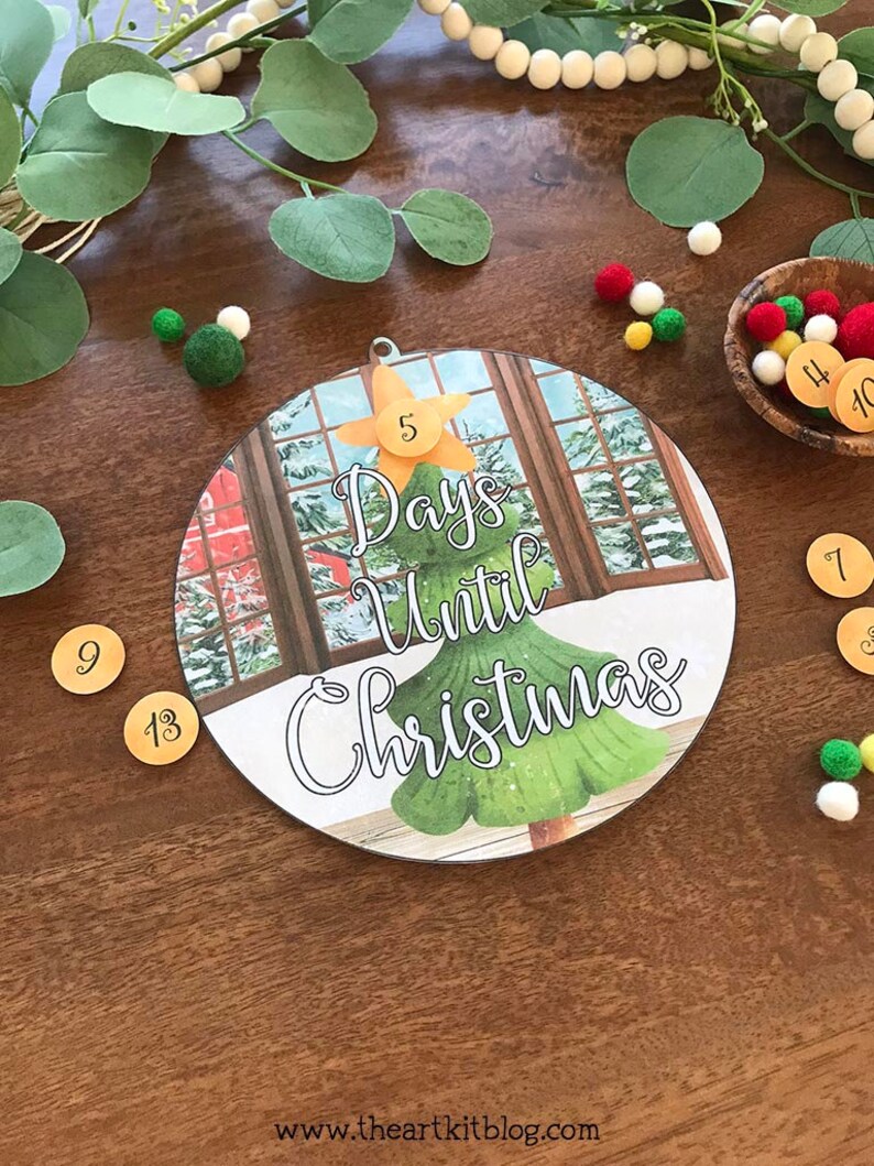 Christmas Countdown Printables Kids How Many Days Until - Etsy