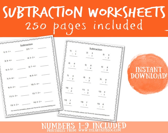 15 Printable Number Line Subtracting Worksheets. Numbers 1-20 ...