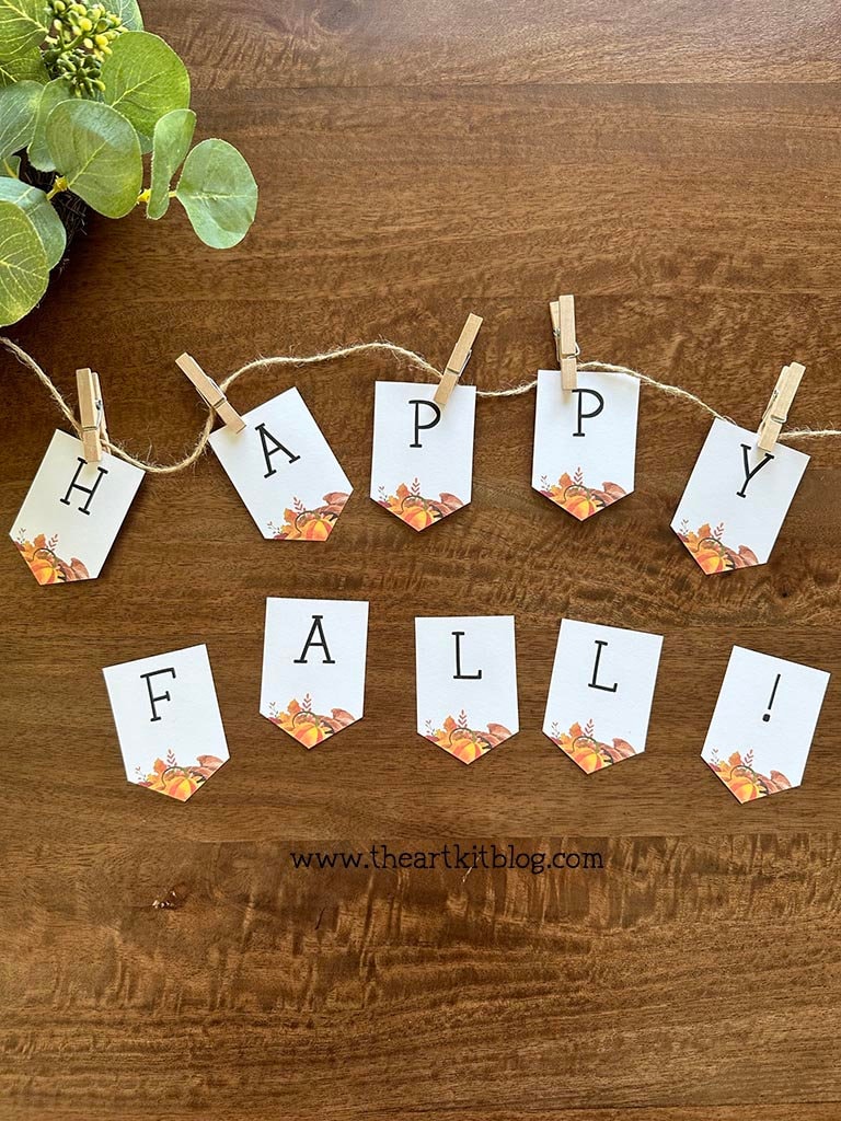 Happy Fall Autumn Banner, Seasonal Decor, Classroom Art, Classroom ...