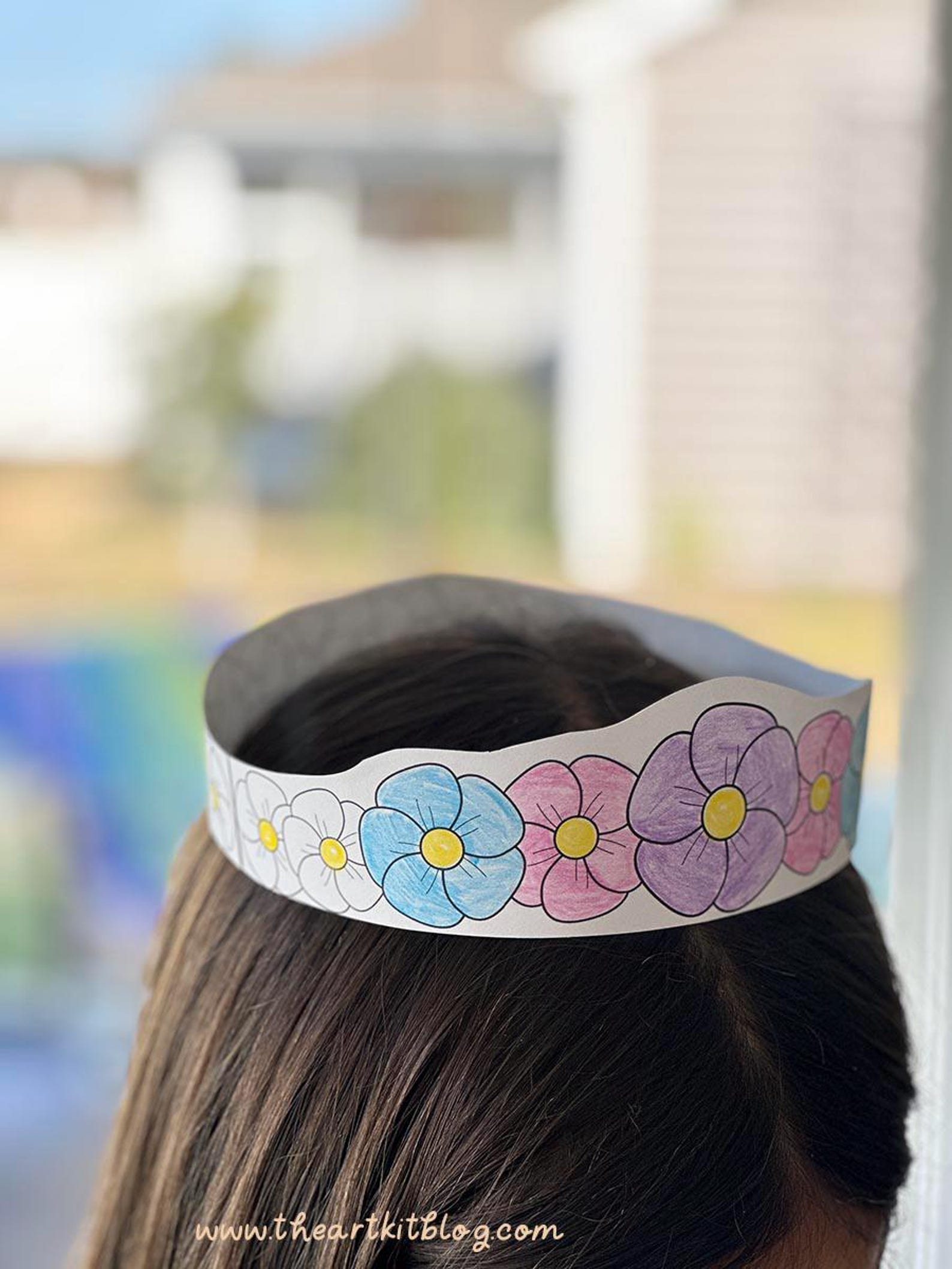 Flower Paper Crown Printable | DIY Floral Crown for Kids & Adults ...