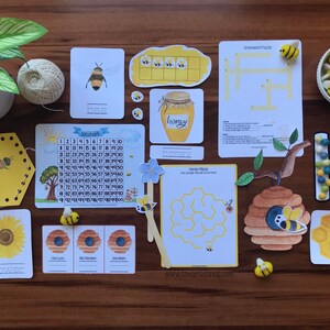 My Honey Bee Learning Pack, Unit Study, Busy Book, Supplemental ...