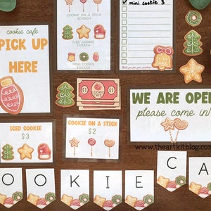 Christmas Cookie Cafe, Pretend Play Shop, Christmas Pretend Play ...