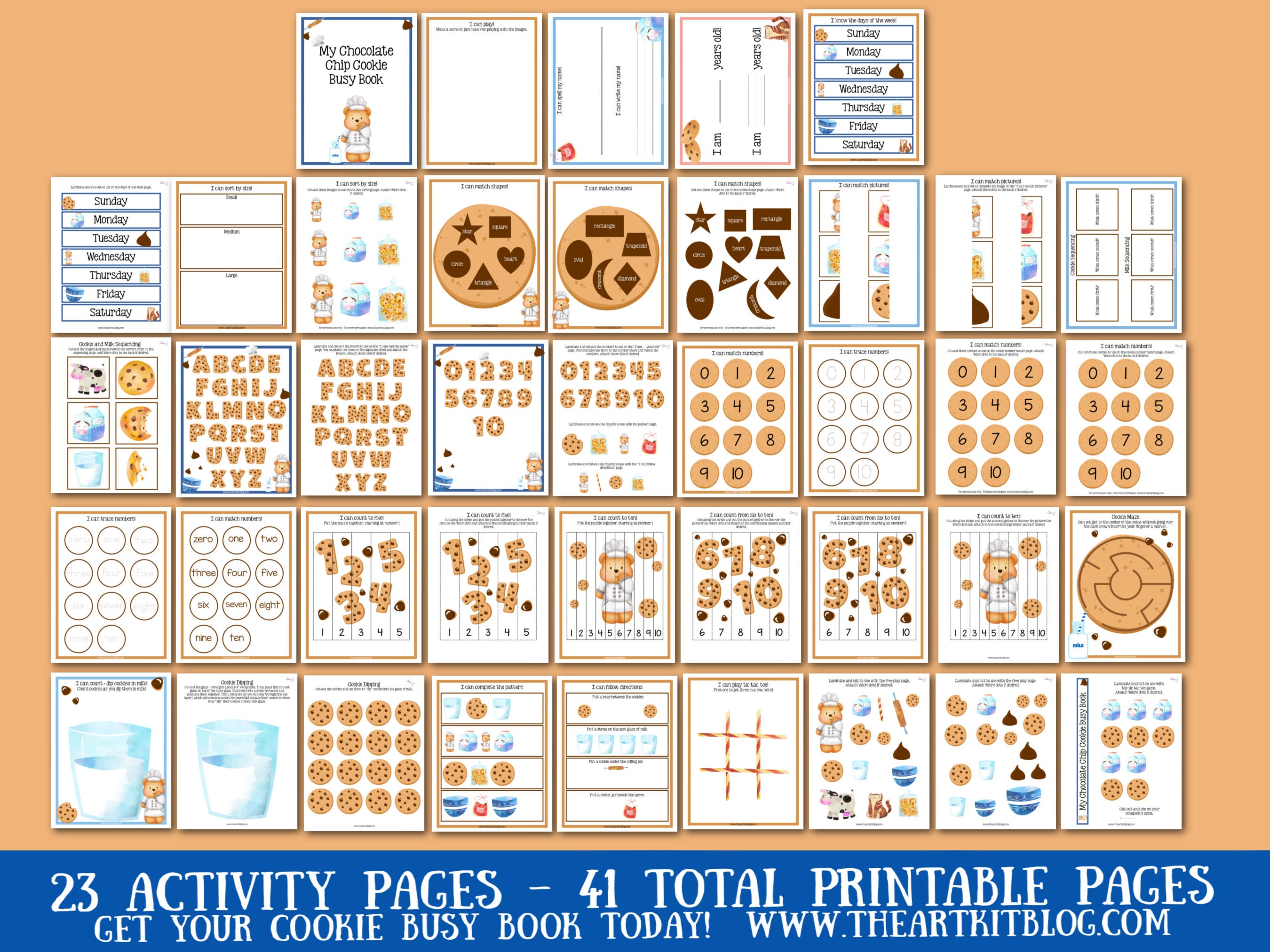 Busy Book Toddler, Busy Book Printable, Busy Book Preschool, Busy Book ...