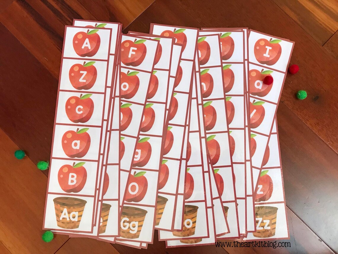 Letter Recognition Activity, Apple Printable, Preschool Activities, Pre ...