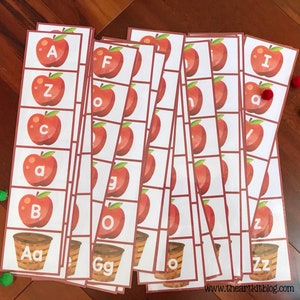 Letter Recognition Activity, Apple Printable, Preschool Activities, Pre ...